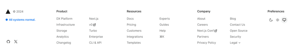 Footer design examples - Web to Figma