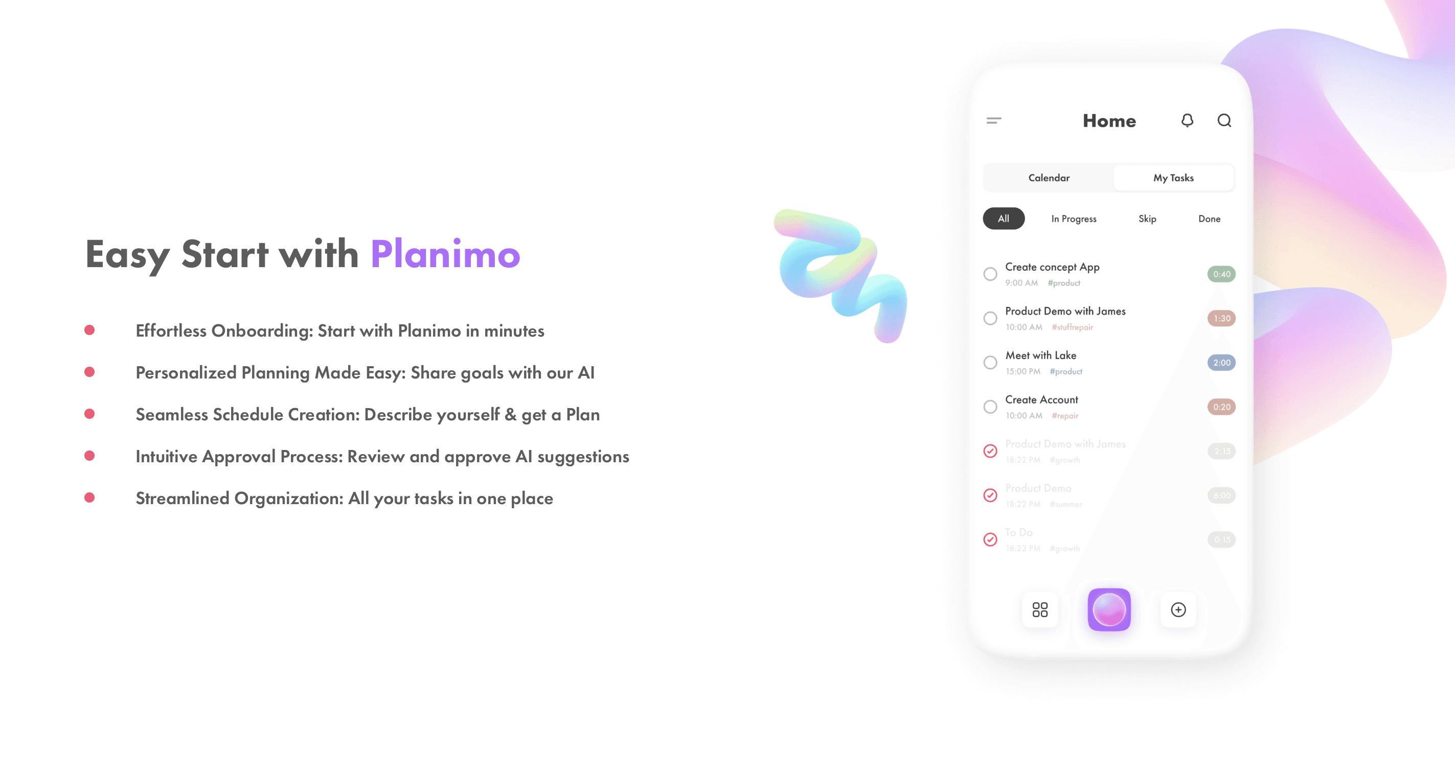 "Planimo AI Features: Unleash the Power of AI Automation | Boost Productivity with Planimo