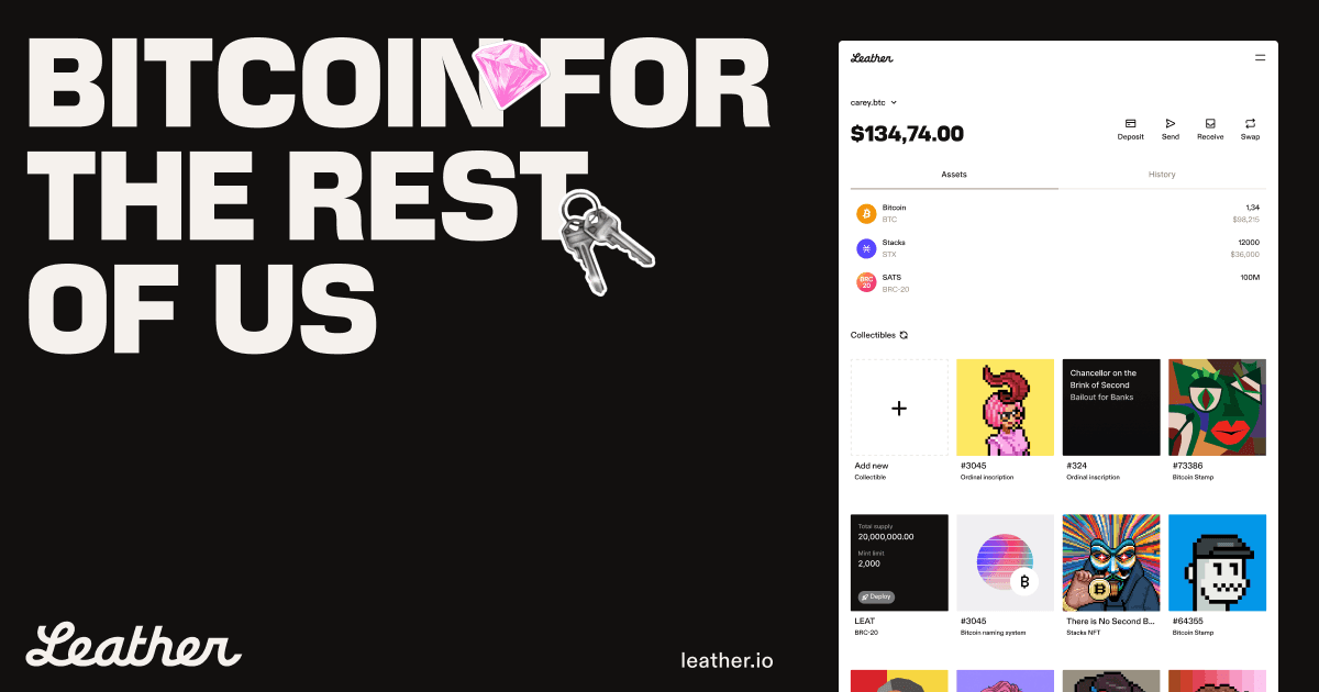 Runestones - Leather – Your Bitcoin Wallet for DeFi, NFTs, Ordinals ...