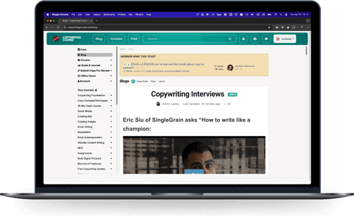 Join Copywriting Course - The Best Place To Learn Copy (Kopywriting Kourse)