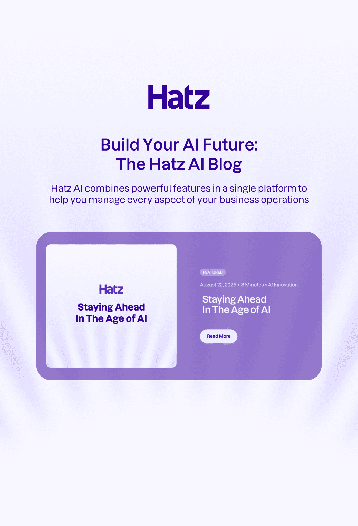 Hatz AI Resources: Docs, Office Hours, Training | Hatz AI