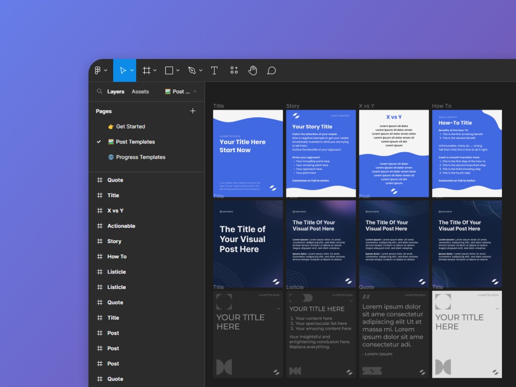 Social Media Figma Library