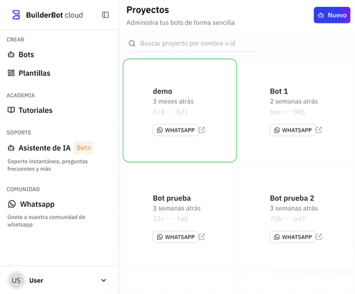 Funcionalidades | BuilderBot Cloud