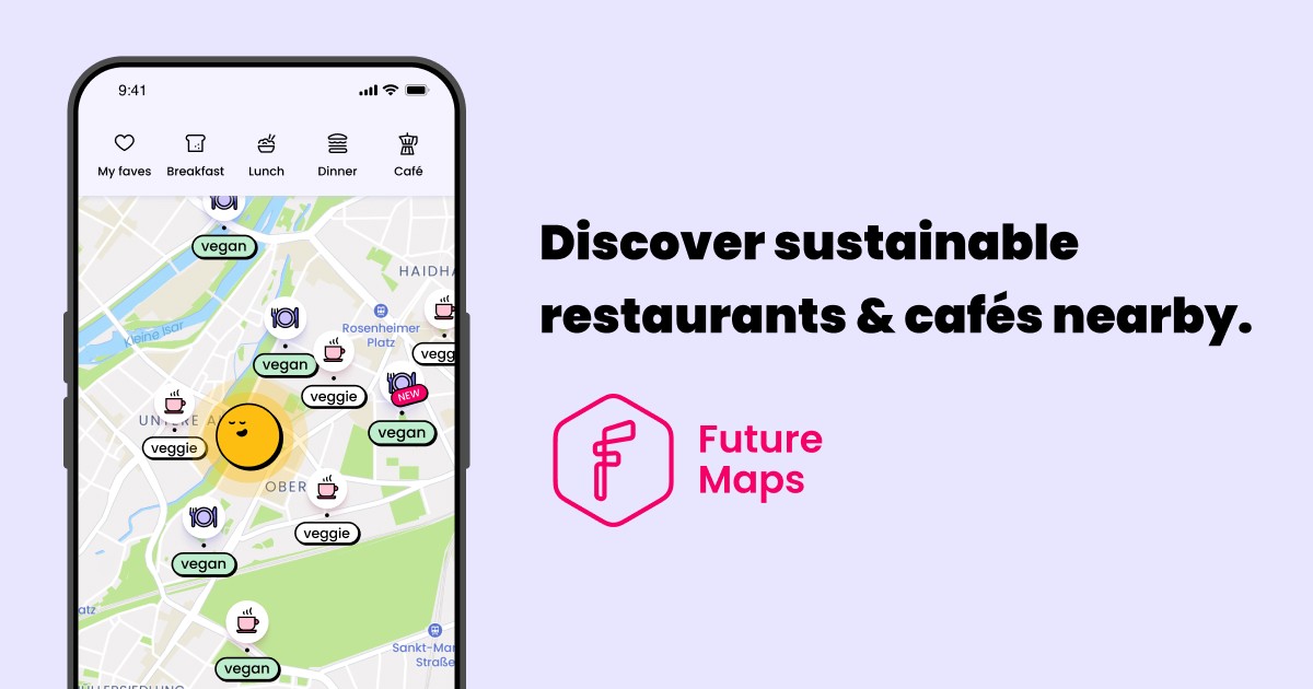 Future Maps - Sustainable restaurants nearby