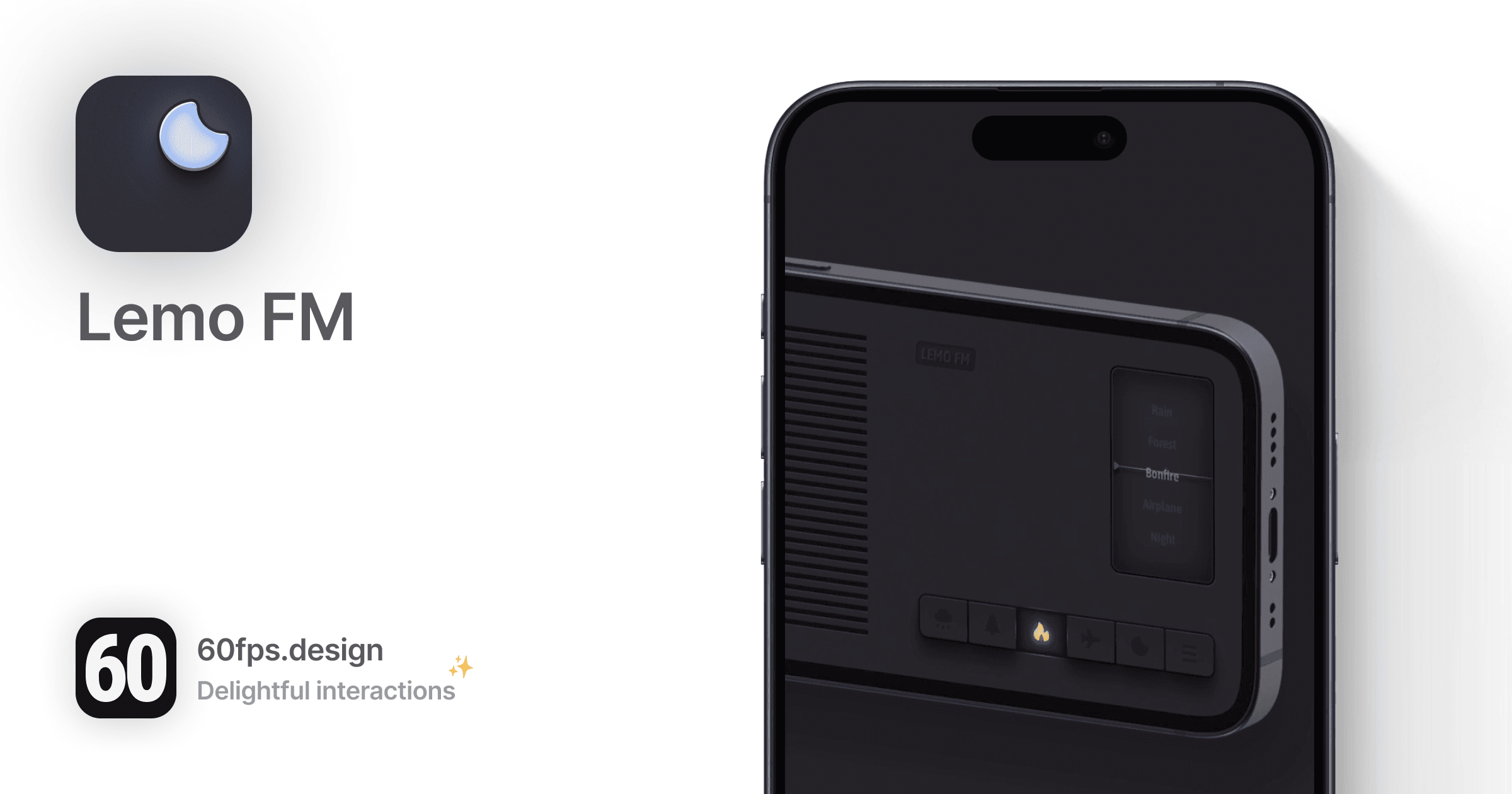 Lemo FM iOS App UI/UX animation