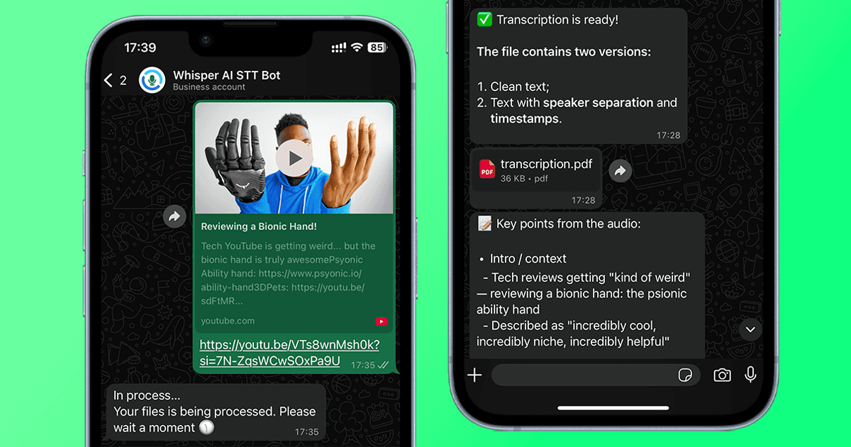 Whisper AI: Convert Audio to Text & WhatsApp Voice Messages