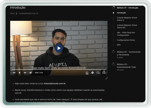 Curso Automatizando com IA | Adapta