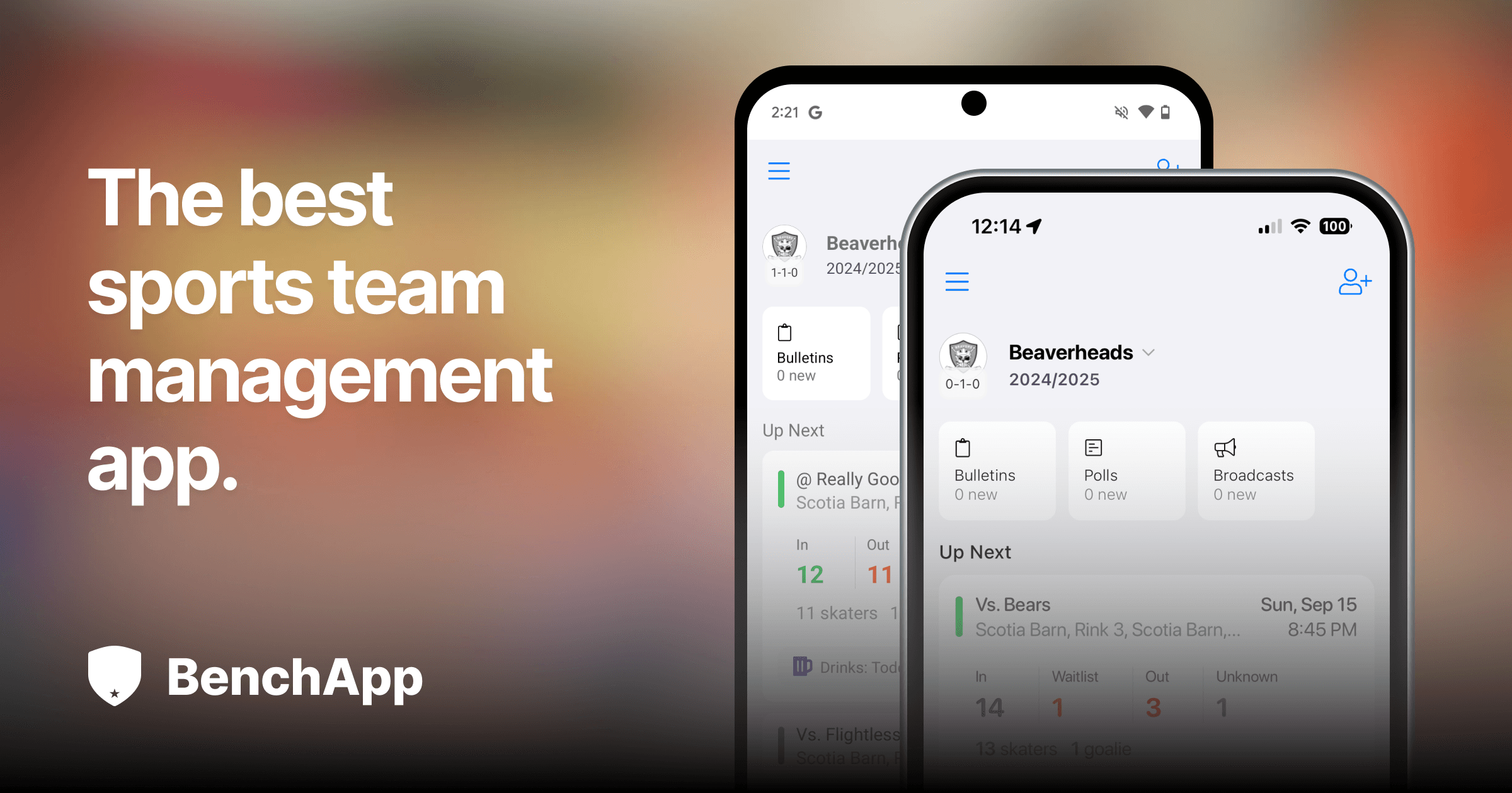 BenchApp - The Best Free Sports Team Manager