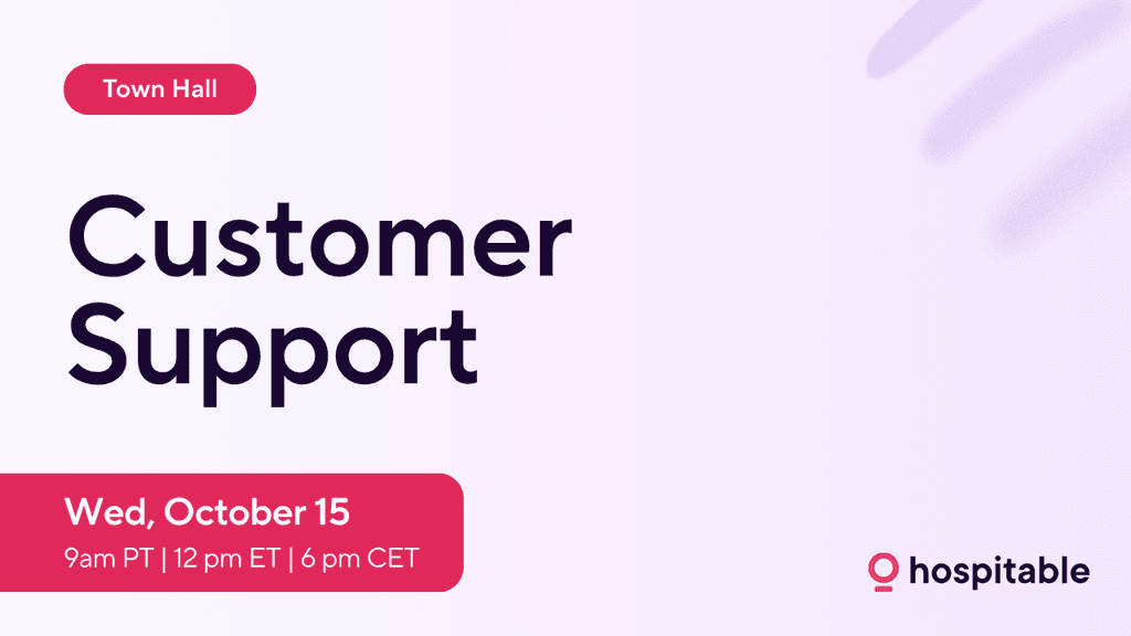 Hospitable Town Hall Meetings