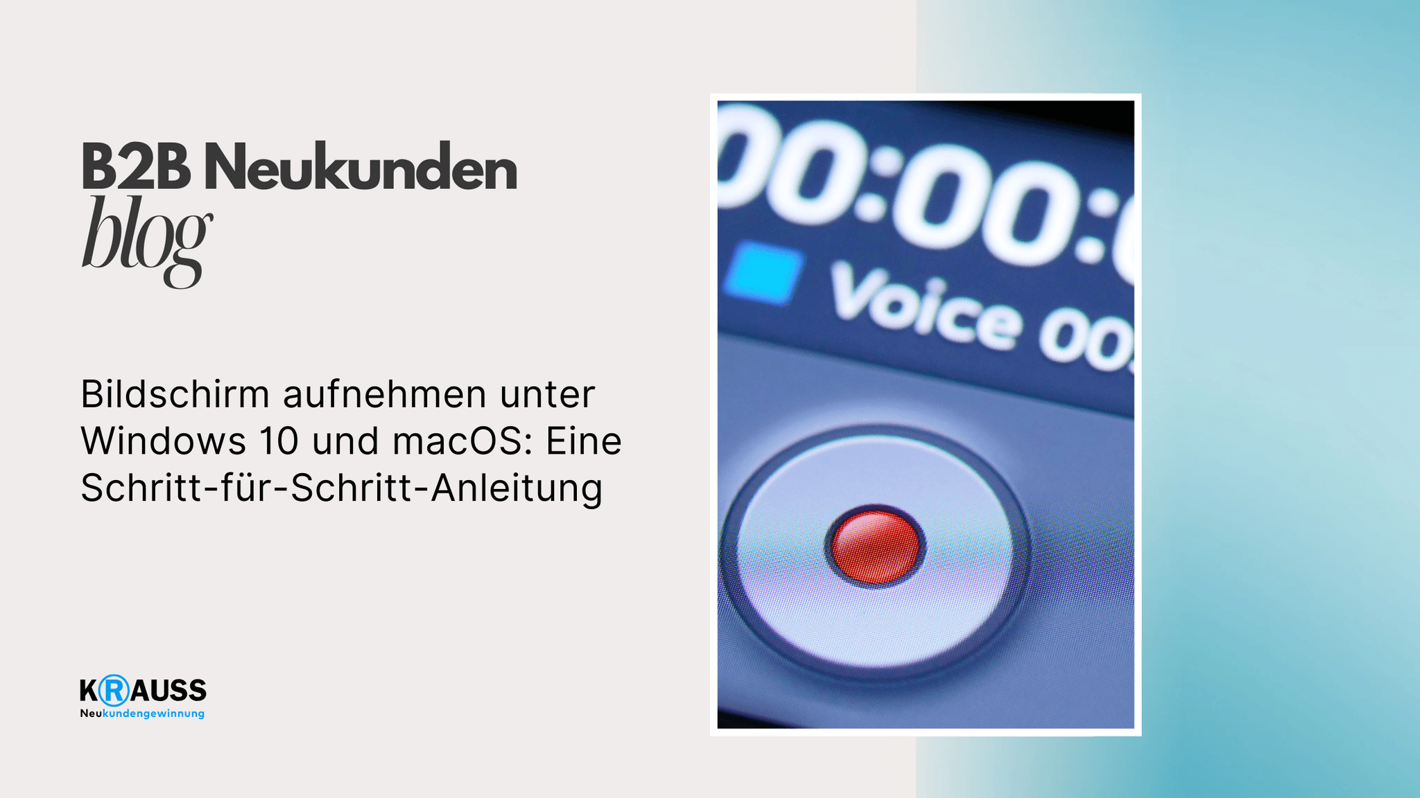 Bildschirm aufnehmen unter Windows 10 und macOS: Eine Schritt-für-Schritt-Anleitung