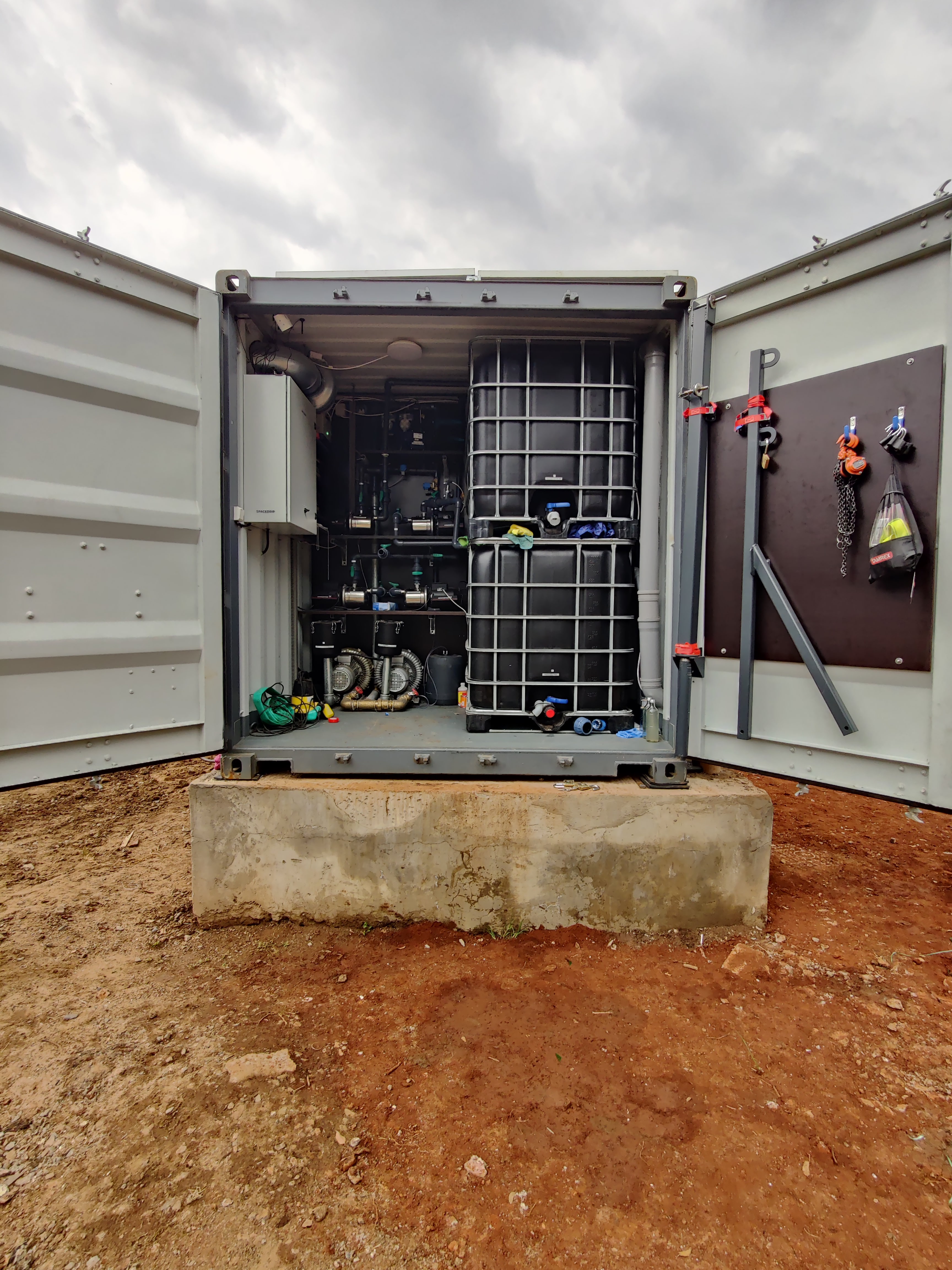 Spacedrip Modular | Wastewater treatment with water reuse