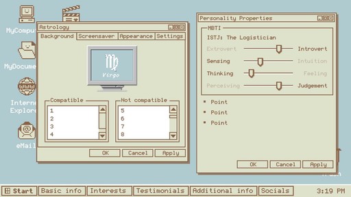 Retro Windows Template - D Story