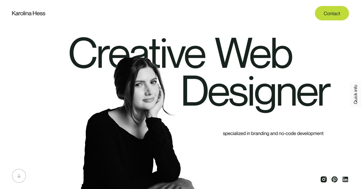 Karolina Hess • Web Designer & Framer Developer