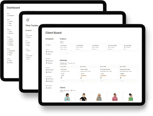 Notion Freelance Template @ Solt Wagner