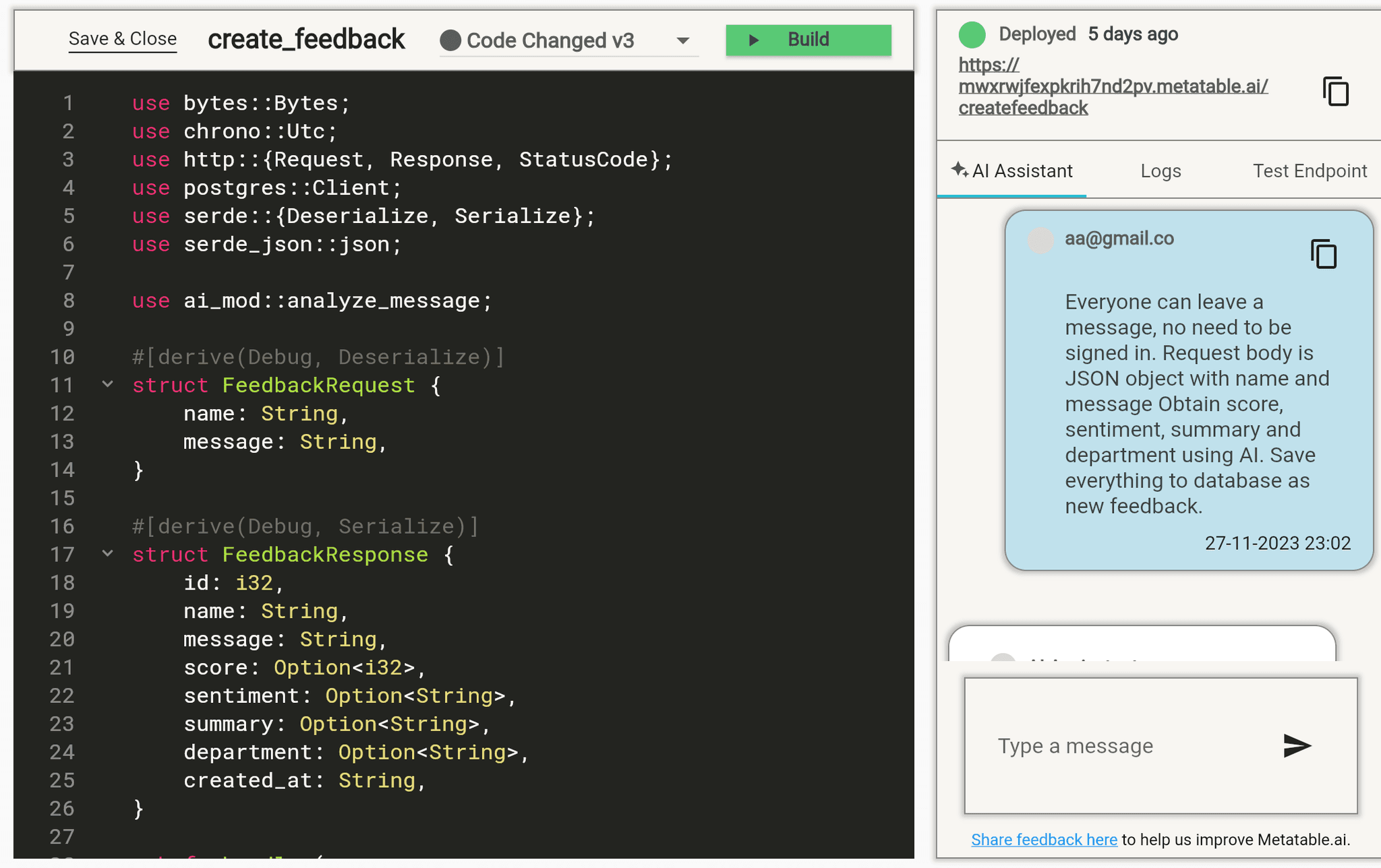 Metatable.ai - AI that Writes Code! AI Platform for Coding Software