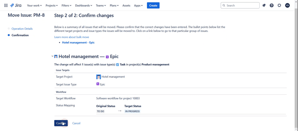 How to Change Issue Type in Jira – Quick & Easy Steps - 1 minute video ...