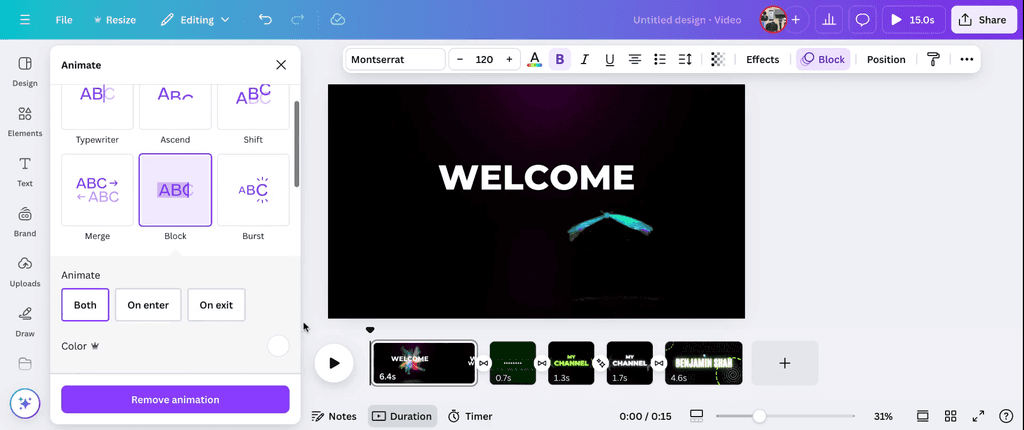 How to Add Text to Canva Video - 1 minute video guide