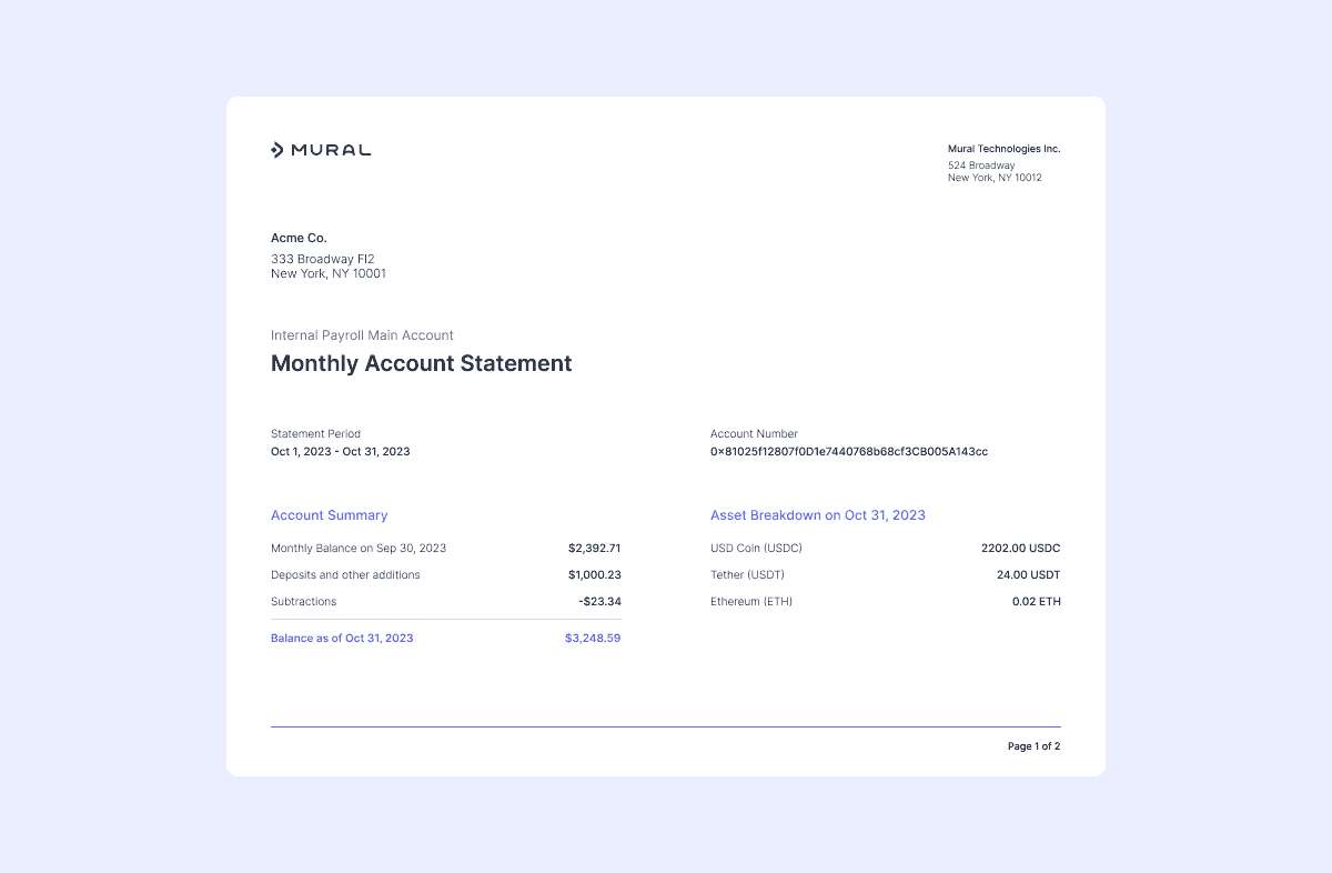 MuralPay - Una plataforma. Dinero global.