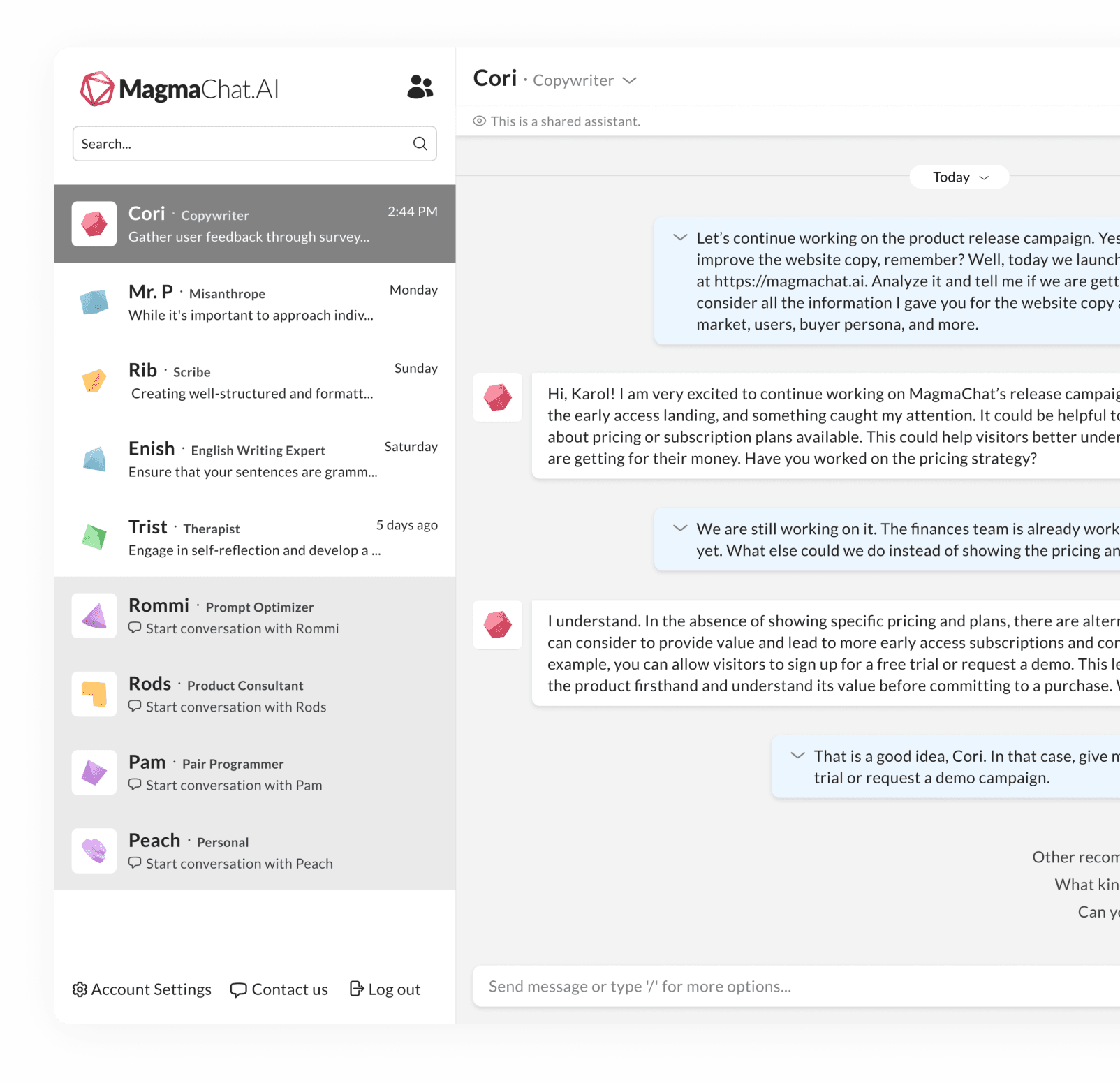 MagmaChat.ai - Advanced AI Chat Solutions