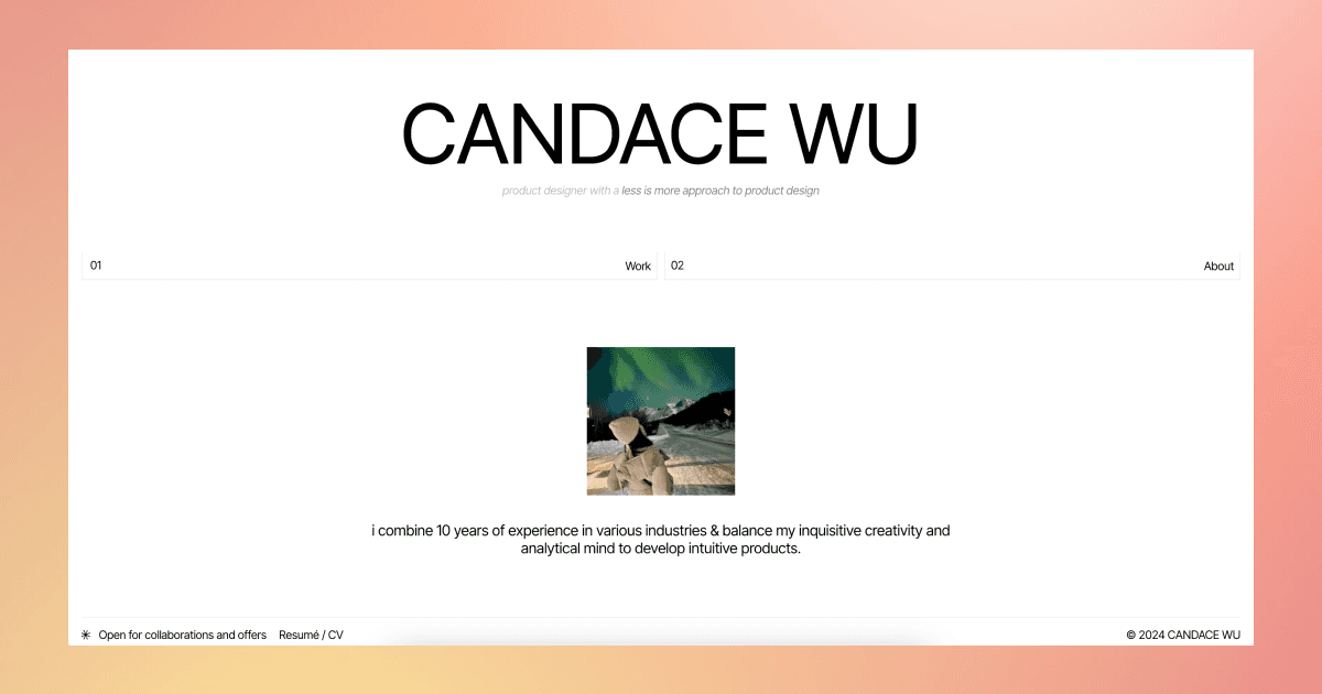 CANDACE WU - Product Designer