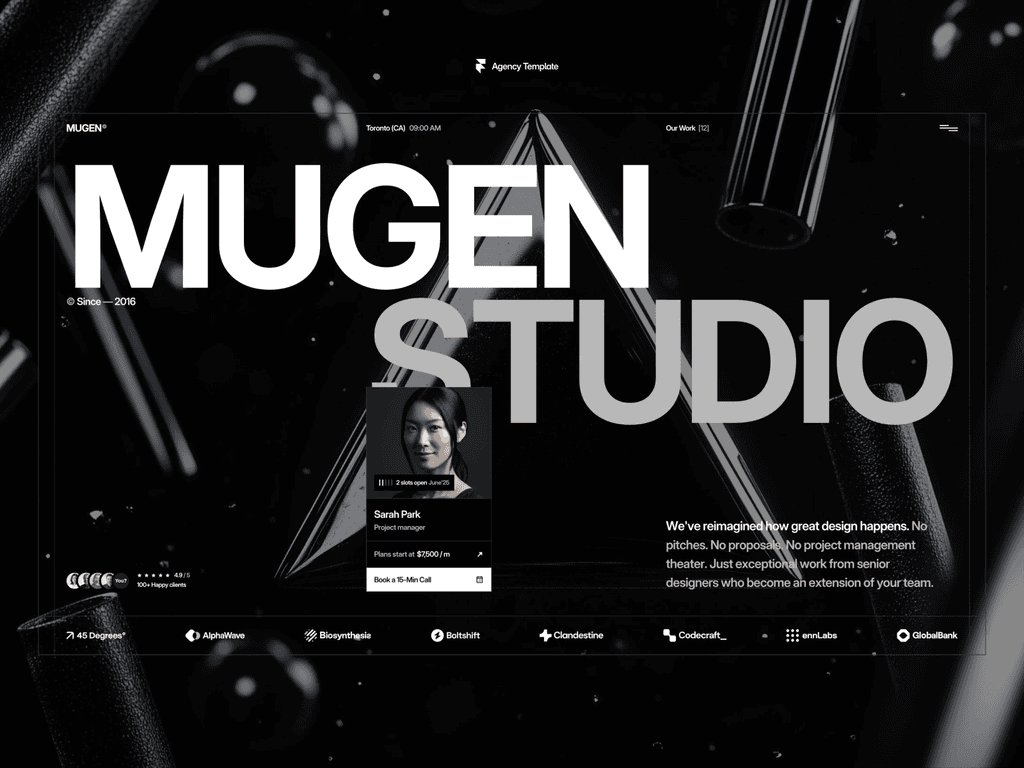 14 Best Framer Agency Templates (Free and Paid) for 2026