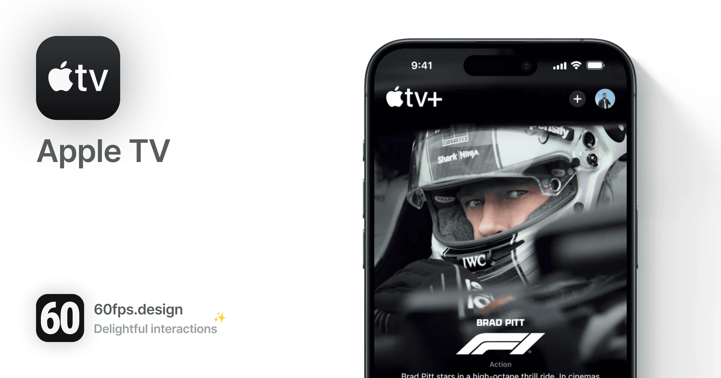 Apple TV iOS App UI/UX animation