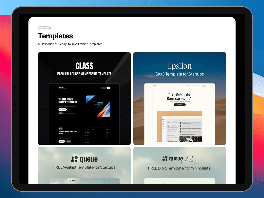 The Ultimate List of Framer Template Stores | Framer.ing blog