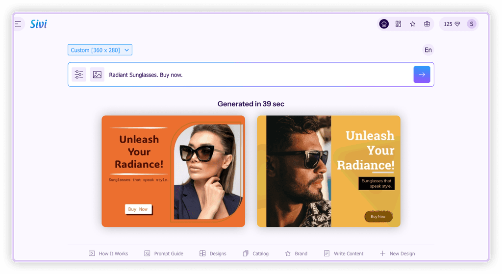 Free product banner generator for product listing ad