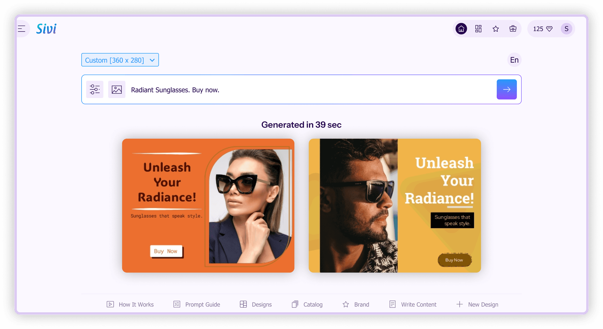 Free product banner generator for product listing ad
