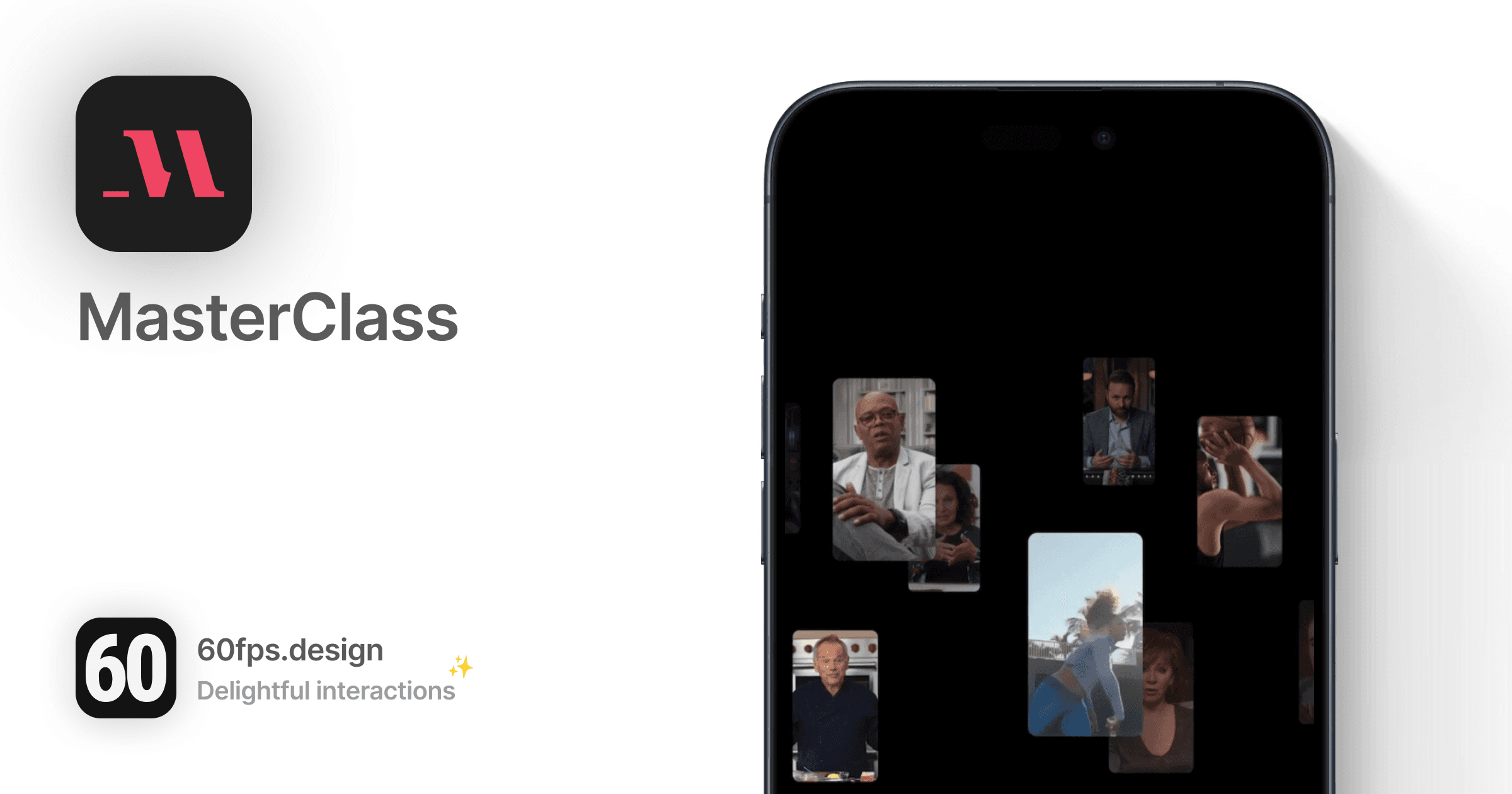 MasterClass iOS App UI/UX animation