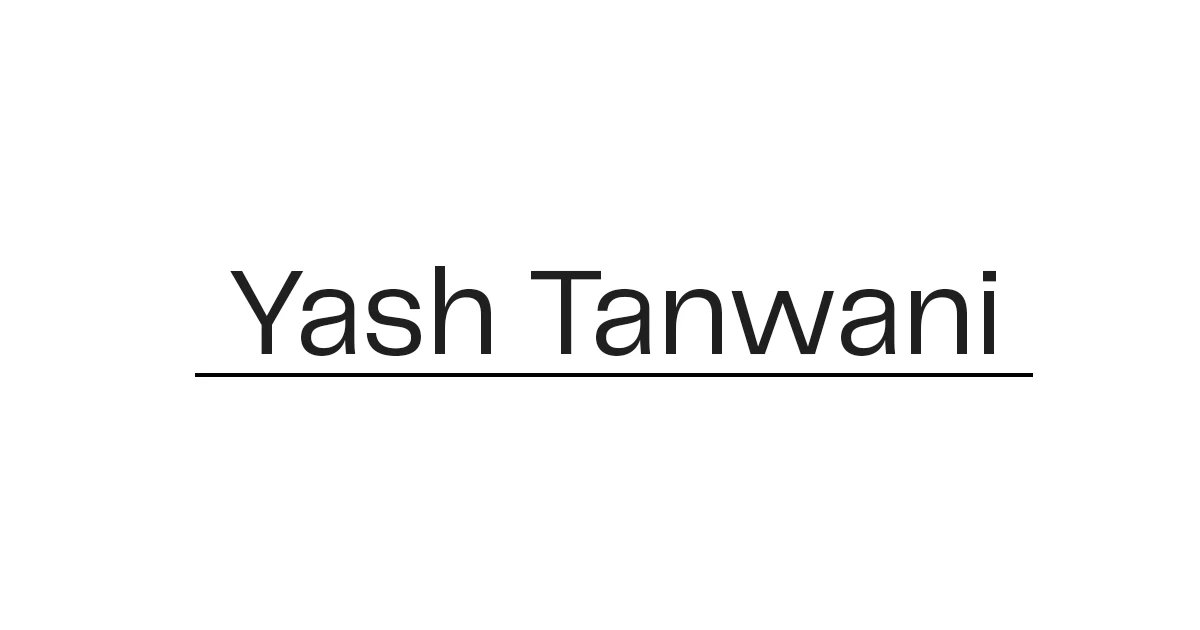 Yash Portfolio