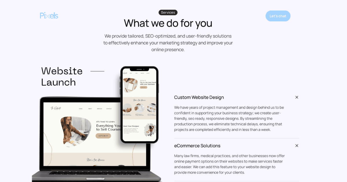 Pixels Website Designs