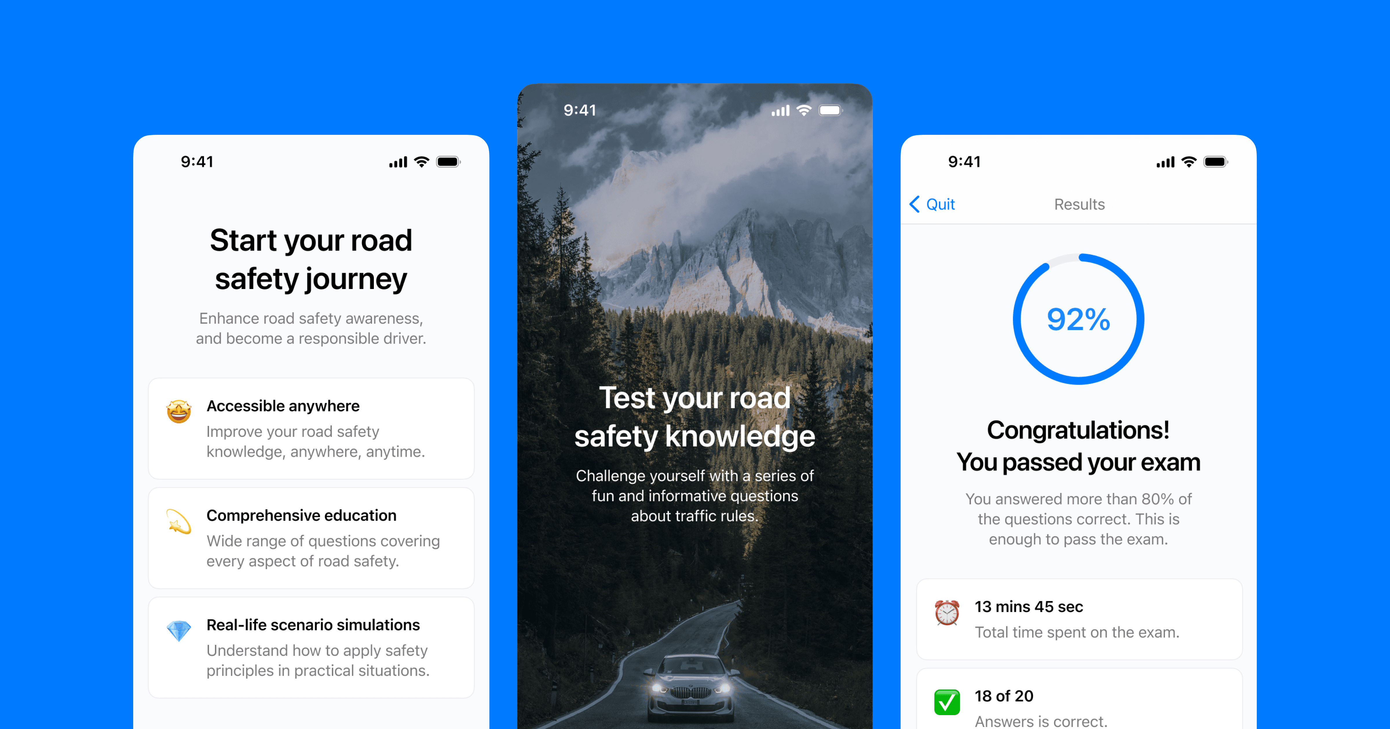 Road Safety Quiz — NutsDev