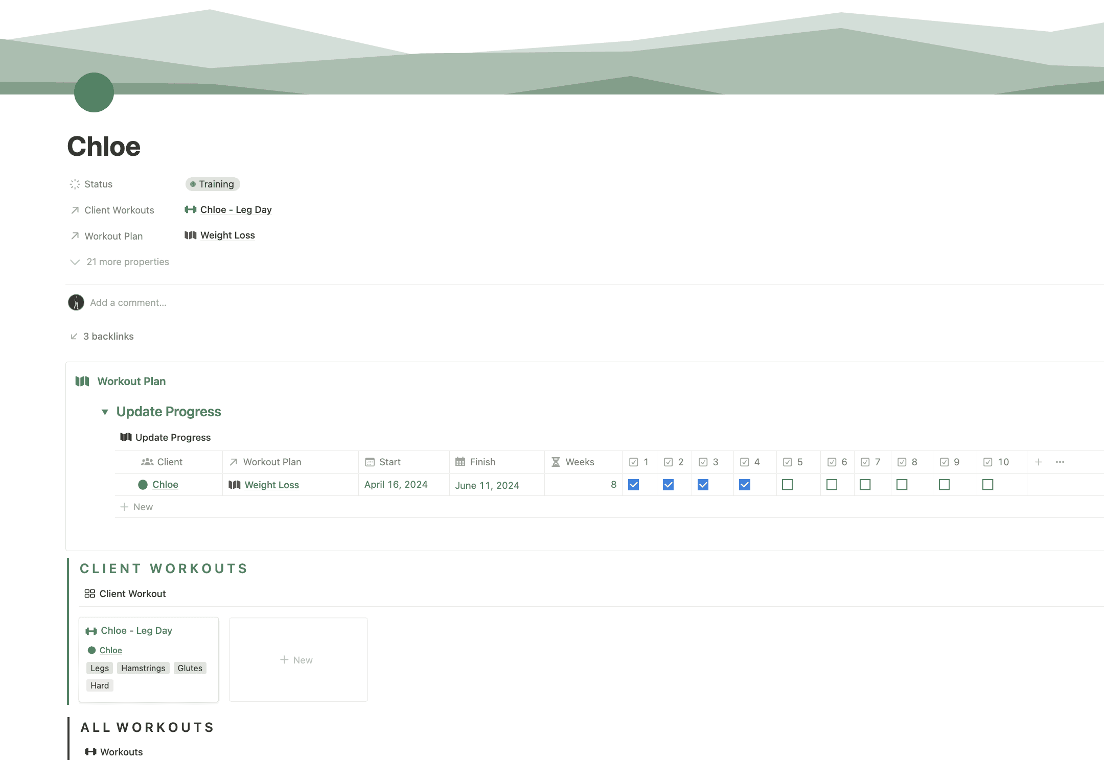 Personal Trainer Notion Template | PRO COACH