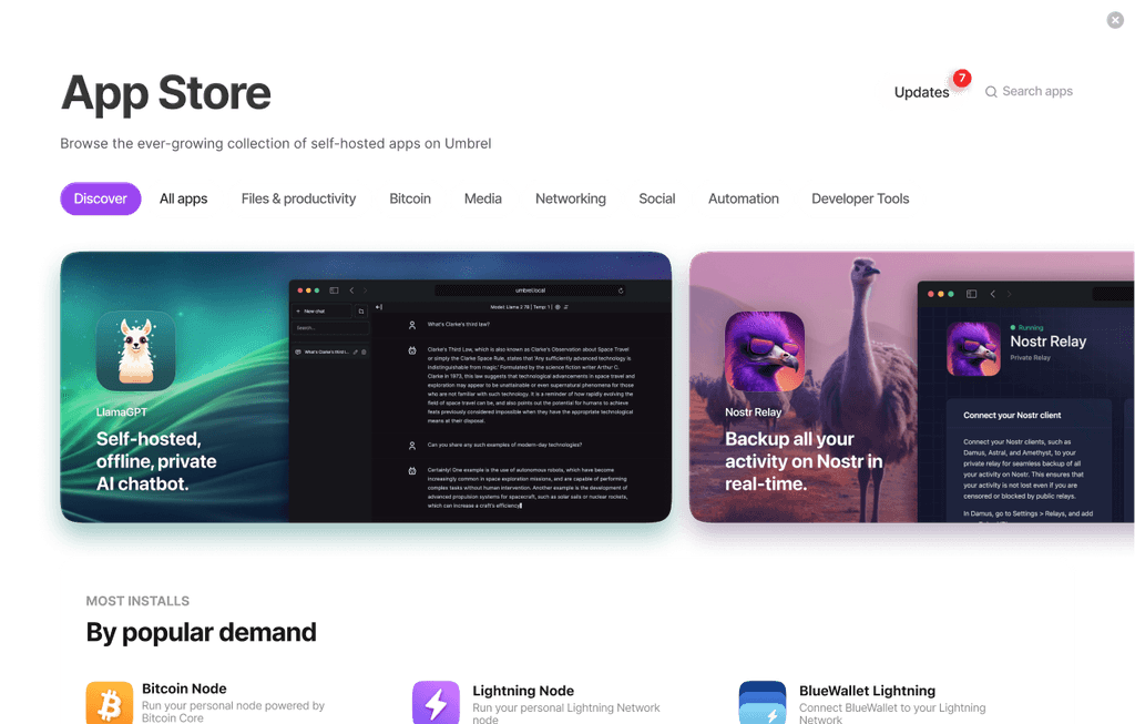 umbrelOS - An elegant OS for your home server