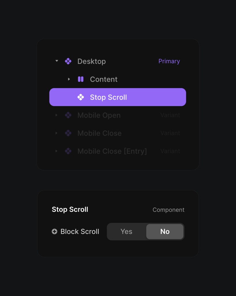 Scroll Stopper Component in Framer — Framer Resource