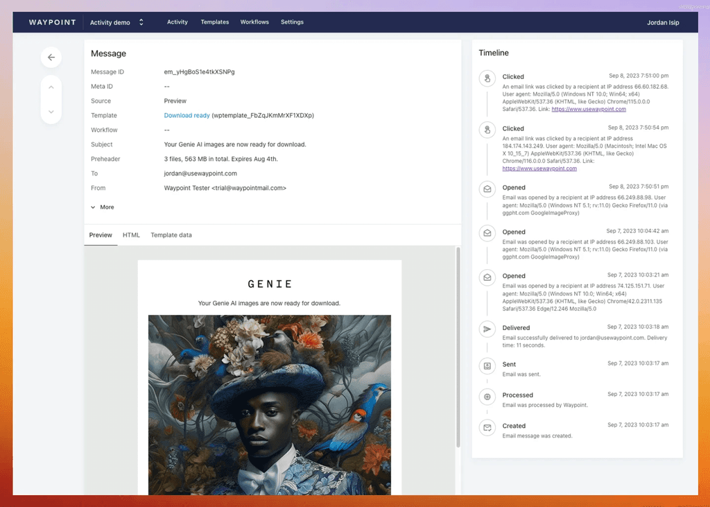 Amazon SES template example + tutorial | Waypoint