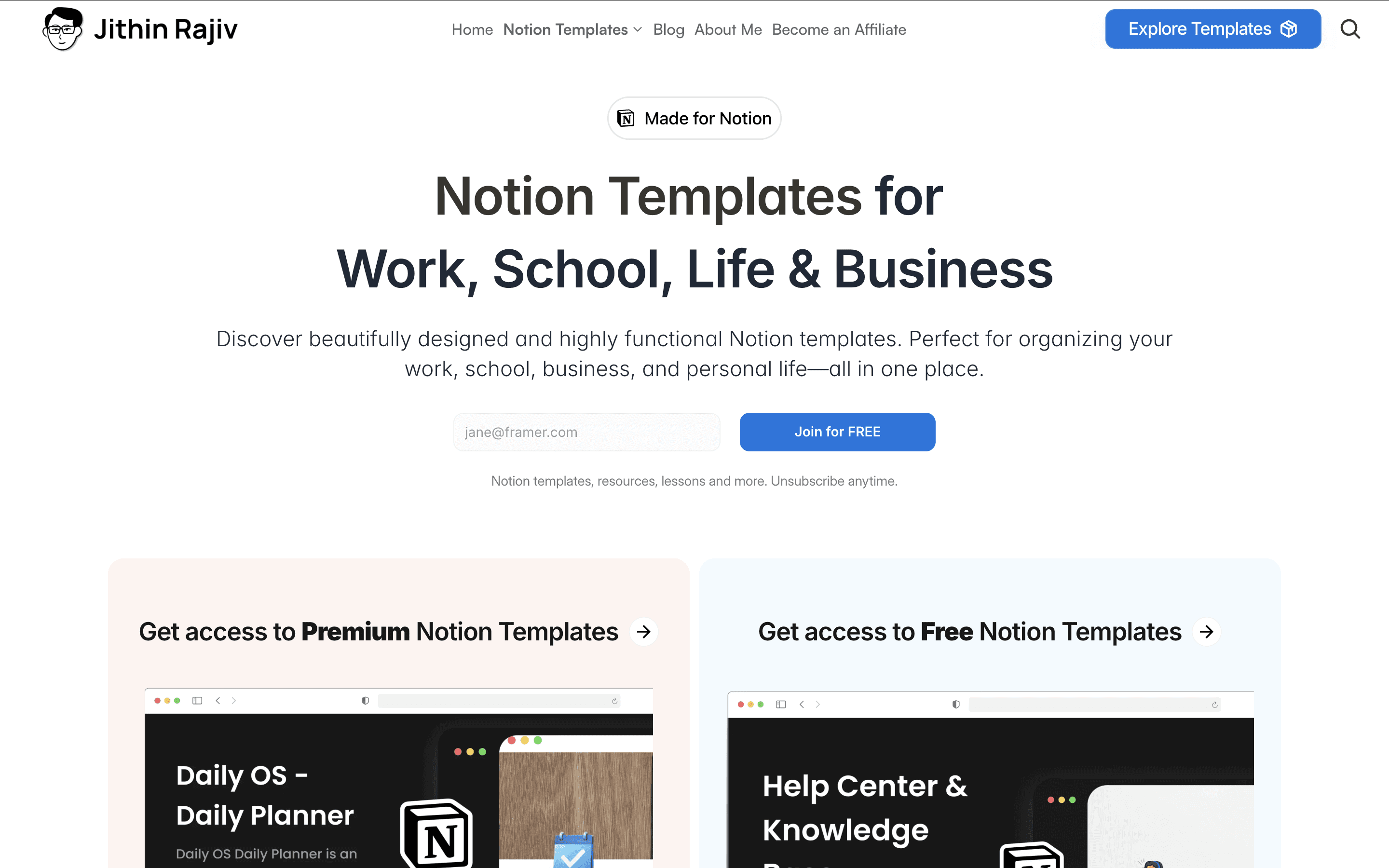 All Notion Templates | Free and Premium Downloads