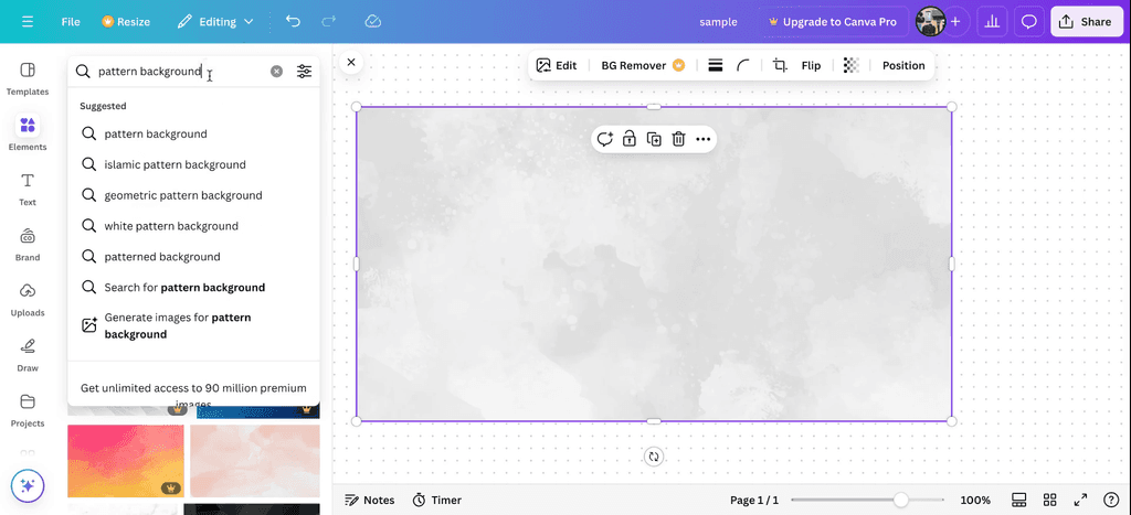 How to Add Texture in Canva Background – Simple Design Trick - 1 minute ...