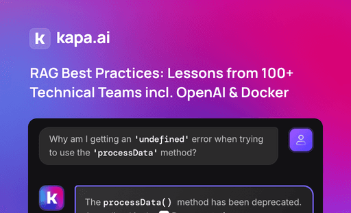 RAG Best Practices: Lessons from 100+ Technical Teams - kapa.ai ...