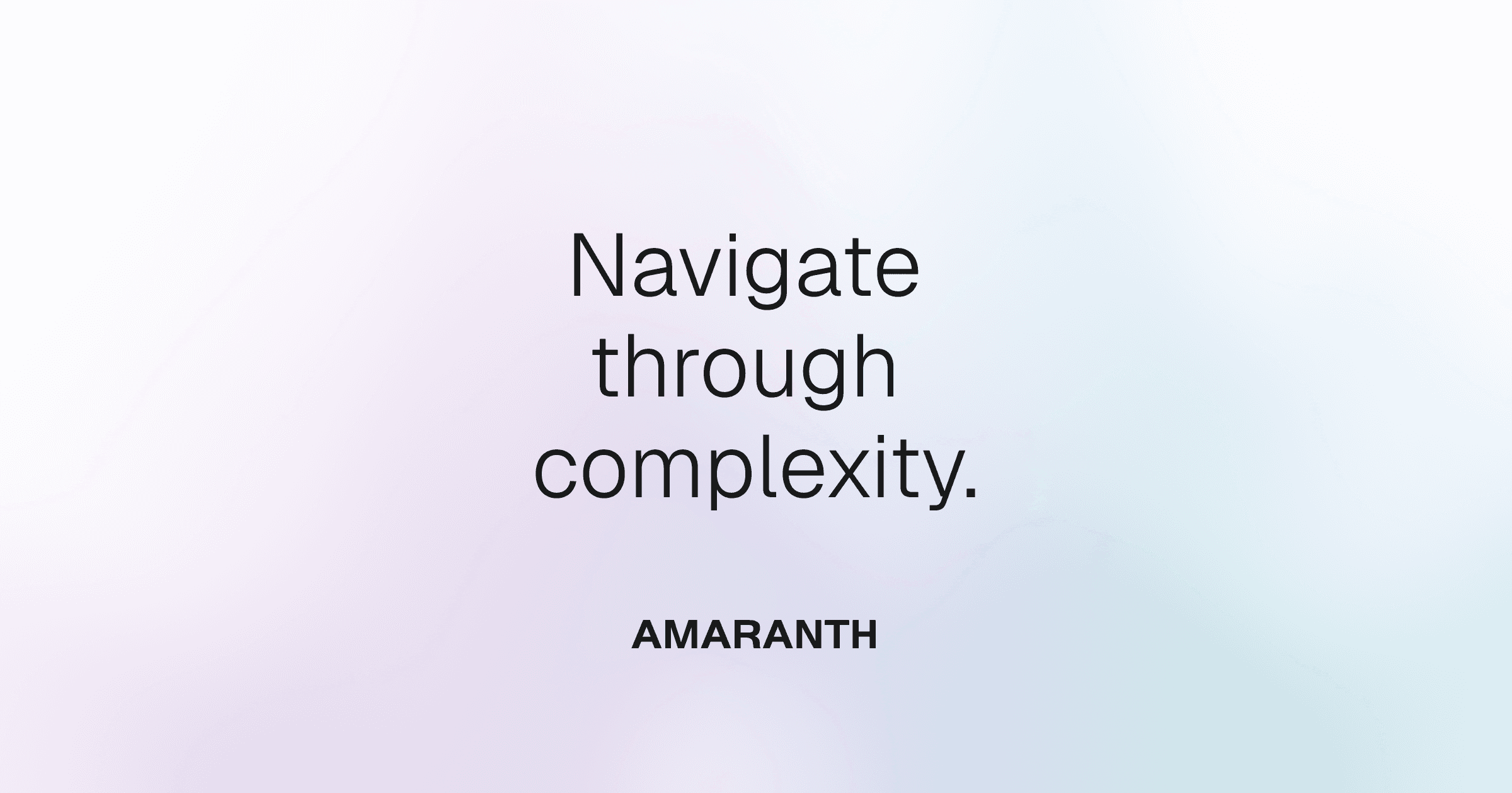 Amaranth Advisory | Technology Management Excellence