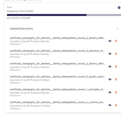 CPD Portal for Dental Practices | Dentistry Dashboard