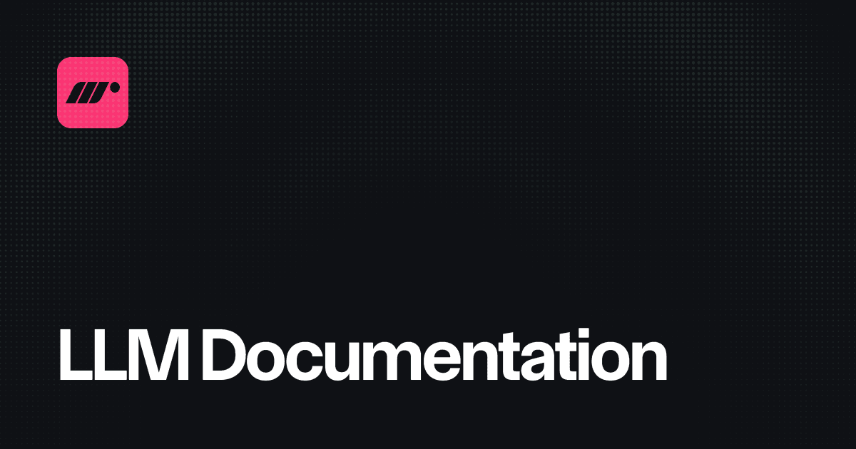 Add Motion documentation to LLMs | Motion