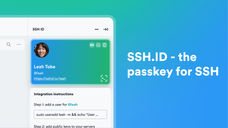 SSH.ID - the passkey for SSH