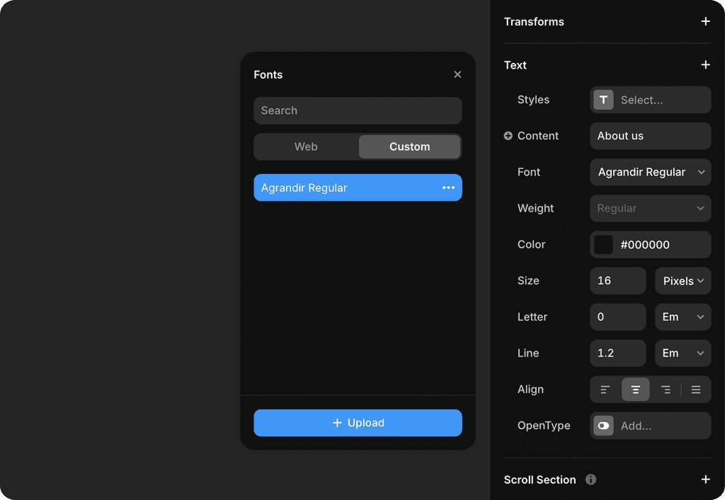 Adding Custom Fonts — Framer Help