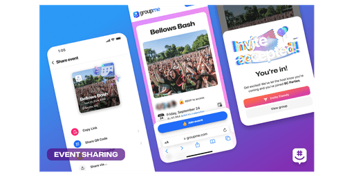 Event Sharing on GroupMe - GroupMe