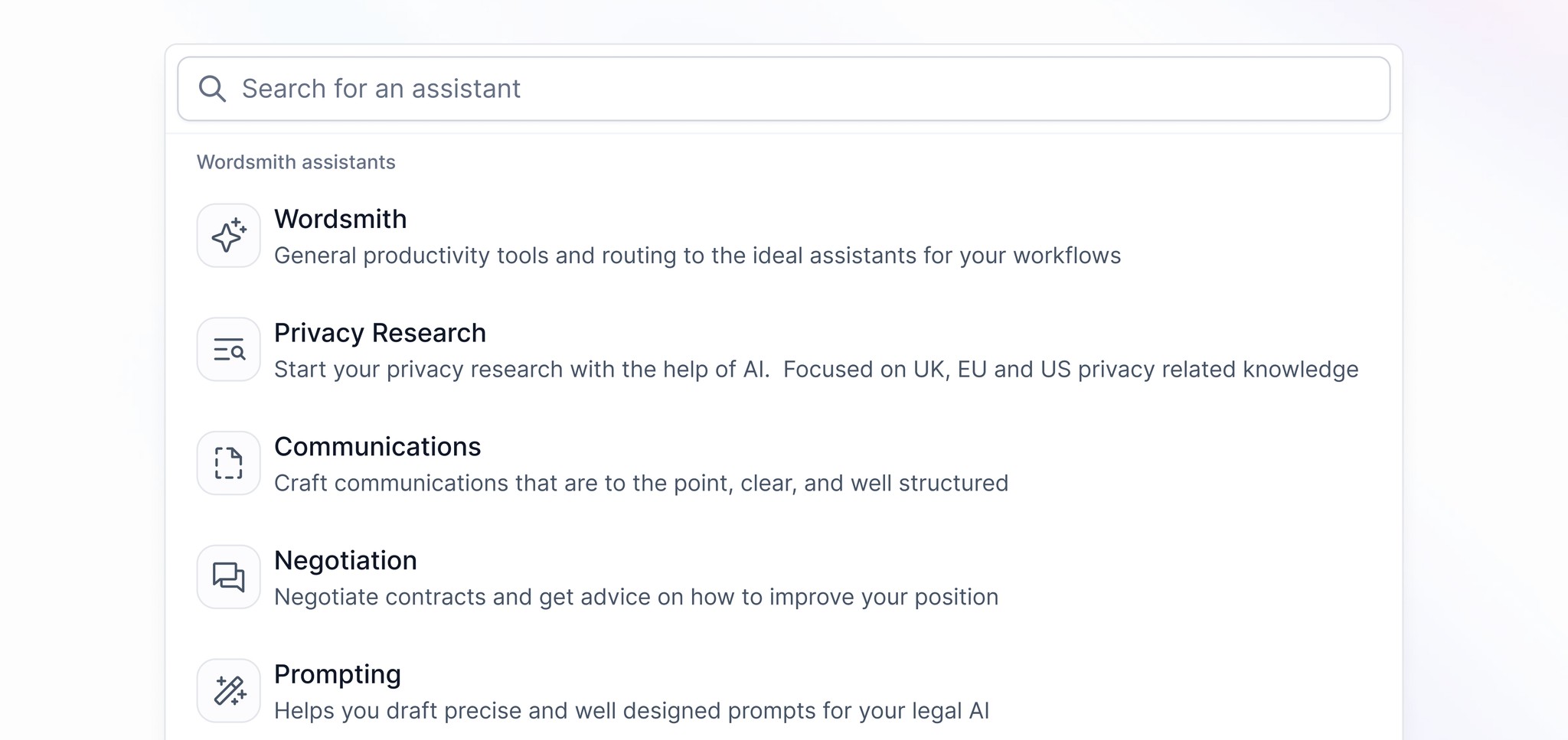 AI Legal Assistant | Wordsmith AI