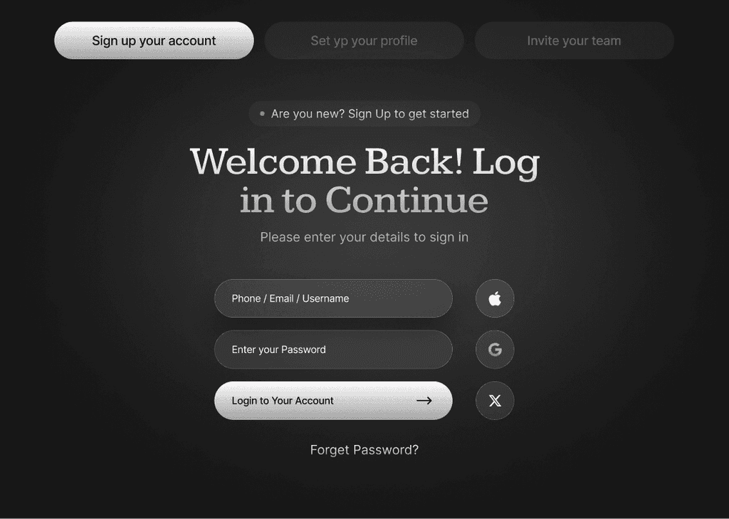 Sign In Figma Components | Sprrrint