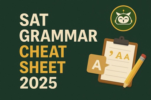 SAT Grammar Cheat Sheet 2025: The 23 Patterns That Appear 85 % of the ...