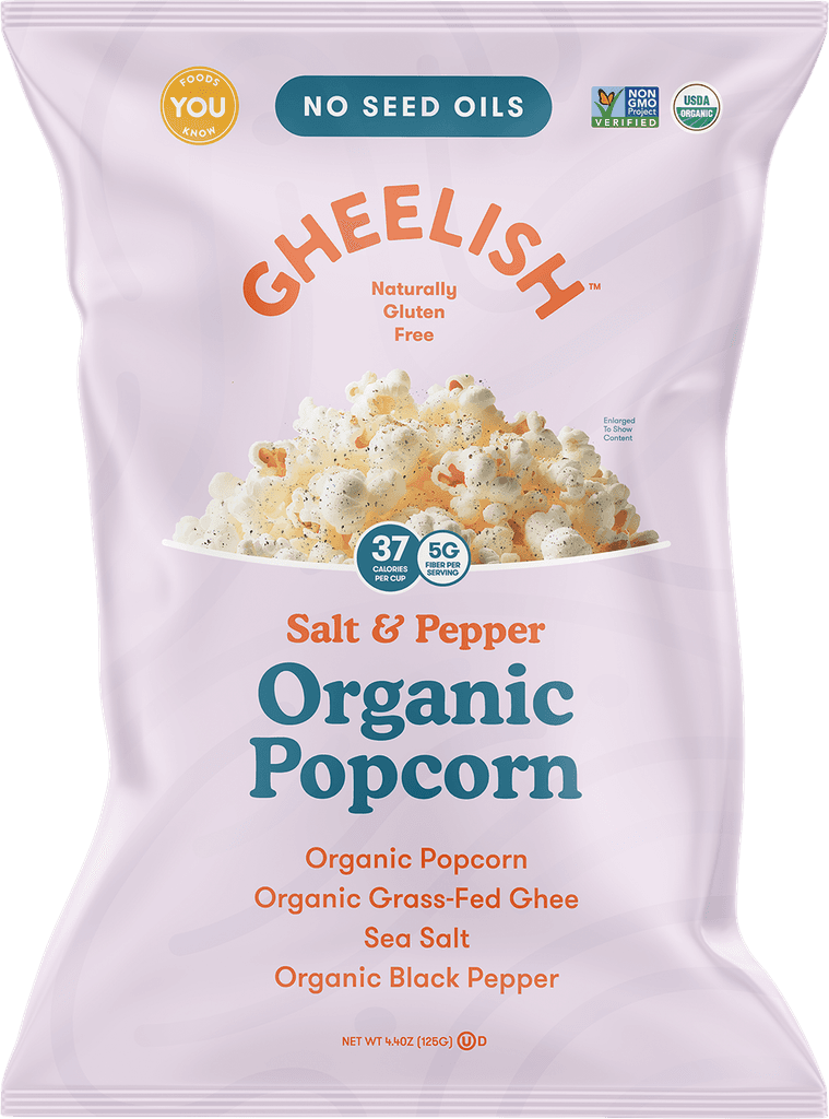 GHEElish - The Finest Organic Popcorn Made with Grass-Fed Ghee